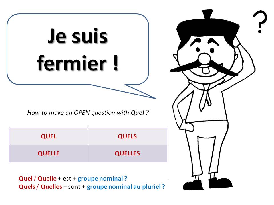 How to make an OPEN question with QUEL ? – Face-to-face and Online ...