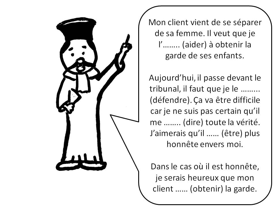 Practice the subjunctive 2 – Face-to-face and Online French classes